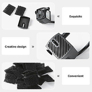 Happyyami 60pcs Water Pump Filter Cotton Aero Garden Replacement Filter Sponge Foam for Fish Tank Filters Aerogatden Small Water Dispenser Filter Sponge Tool Filter Pad Water Filter