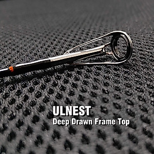 Fiblink 3-Piece Sea Bass Rod Portable Surf Fishing Rod Offshore Carbon Fiber Spinning Fishing Rod Lightweight Sea Bass Spinning Pole (10' Heavy)