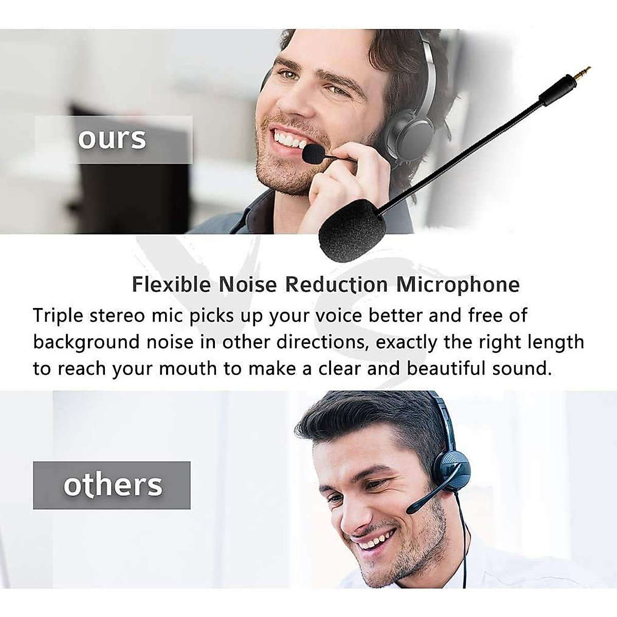 Turtle Beach Replacement Mic 3.5mm Detachable Gaming Microphone Boom for PDP Afterglow AG6 Ear Force Turtle Beach Xbox One Stealth 400 420x 450 500p 520 Recon 50x 50p 50 60p