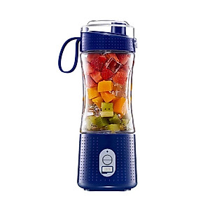 Portable Blender, USB Rechargeable Smoothie on the Go Blender Cup with Straws, Protein Shakes Fruit Mini Mixer for Home, Sport, Office, Camping (White), 8.9x3.1 (8S)