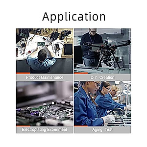 NICE-POWER DC Power Supply Variable Regulated Switching Adjustable 4-Digital Display Adjustable Lab Bench Power Supply, Output Enable/Disable Button (Side Display 30V/10V)