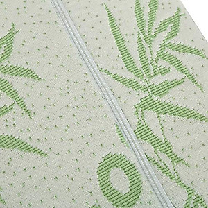 Tebery 2 Pack Toddler Bed Bumpers, Pillow Cushion with Bamboo Cover, Memory Foam Pillow Pads