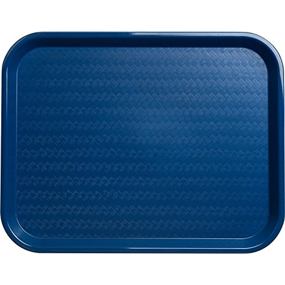 Carlisle FoodService Products Cafe Plastic Fast Food Tray, 14" x 18", Blue, (Pack of 12)
