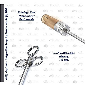 DDP Balling Gun Livestock Bolus Boluses Capsule Small Large Animal 17" Veterinary Stainless Steel Medication Pill Pusher Sheep Cattle Horse Cow Sheep Calf Colt 1" Diameter Plastic Vinyl Head Spring Cl