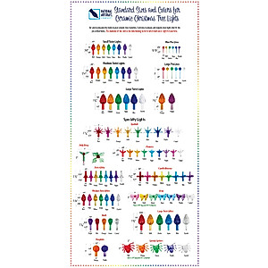 National Artcraft® Candle Blossom Ceramic Christmas Tree Lights - Red (90 Pcs)