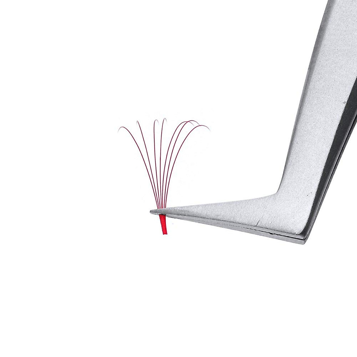 Eyelash Extension D Curl 15-20mm Easy Fan Volume Lashes 0.07mm Mixed Tray Red Easy Fan Lash Extensions Colorful Self Fanning Lashes (Red 0.07-D, 15~20mm Mix)