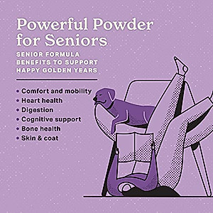 The Missing Link Senior Dog Supplement 1lb Bag - Powerful Powder Supports Bones, Joints, Skin, Coat, Heart, Eyes, Memory & Cognition