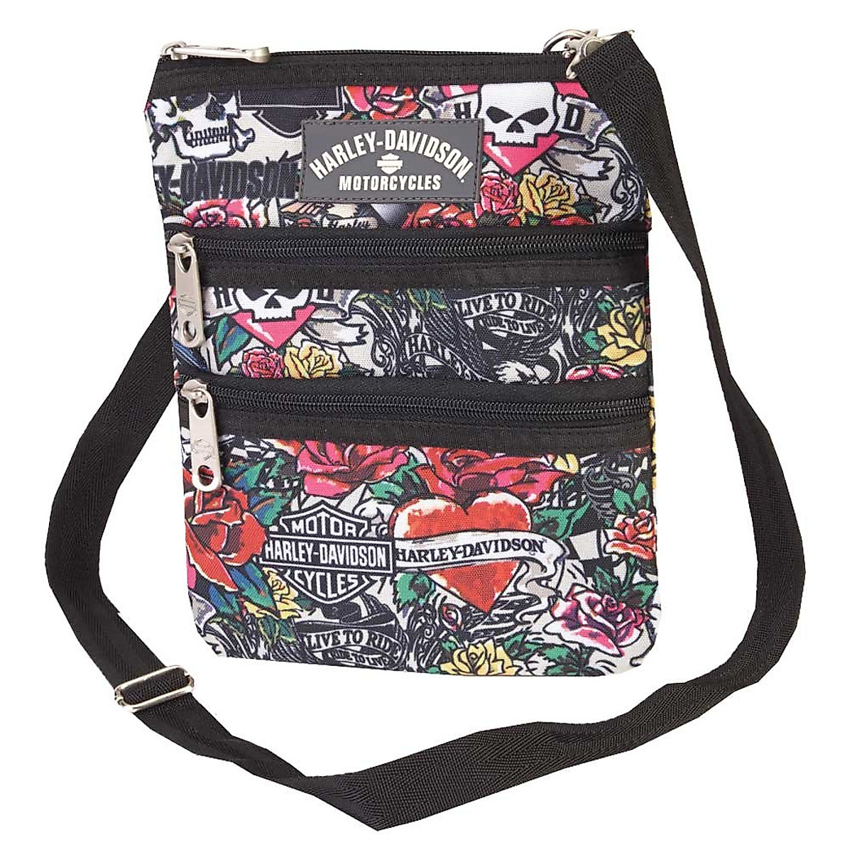 Harley Davidson X-Body Sling, Tattoo, One Size