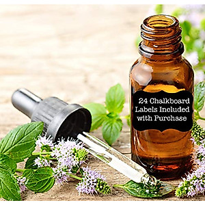 Glass Eye Droppers for Essential Oil 15ml (1/2 Ounce) - Fit 15ml Essential Oil Bottles