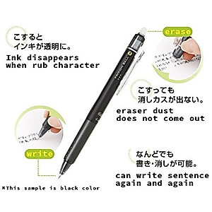 Pilot FriXion Ball Knock Retractable Erasable Gel Ink Pens, Extra Fine Point 0.5mm, Light Blue Ink, 3 Pens & 6 Refills Value Set