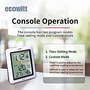 ECOWITT WH0291 Soil Moisture Tester Plant Soil Moisture Sensor Meter with Digital LCD Display