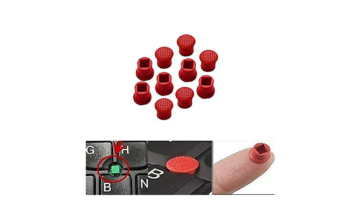 10 Comimark Red TrackPoint Caps for IBM Thinkpad Laptops