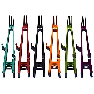 fusionstix, the reusable, BPA free, dishwasher safe, fork chopstick combo utensil flatware for home kitchen, camping, backpacking, picnics, outdoor activities, or eating on the go (Watermelon)