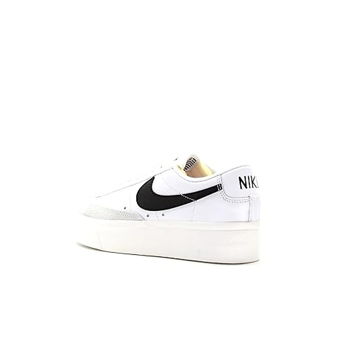 Nike Womens WMNS Blazer Low Platform DJ0292 101 - Size 9W White/Black
