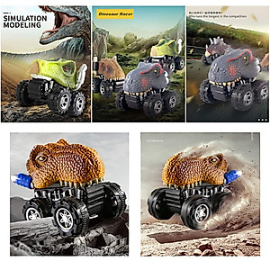 Dinosaur Toys for 2 3 4 5 6 7 Year Old Boys Girls, 8-Pack Dinosaur Toys Car for Kids 3-5, Stocking Stuffers for Kids, Christmas Easter Birthday Gifts Idea Party Favors Prizes, Easter Basket Stuffers