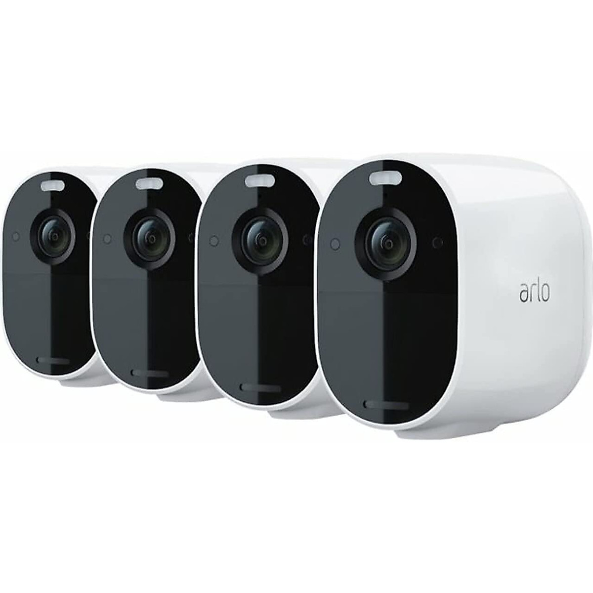 Arlo Pro 4 Spotlight Camera 4 Pack - Wireless Security, 2K Video & HDR, Color Night Vision, 2 Way Audio, Direct to WiFi No Hub Needed, VMC4450P (Renewed)
