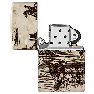 Zippo Wild West Scene Design 540 Color Pocket Lighter