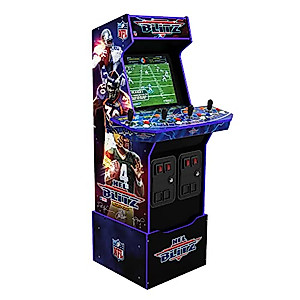 Arcade1Up NFL Blitz Legends Arcade Machine - 4 Player, 5-foot tall full-size stand-up game for home with WiFi for online multiplayer, leaderboards, and a light-up marquee