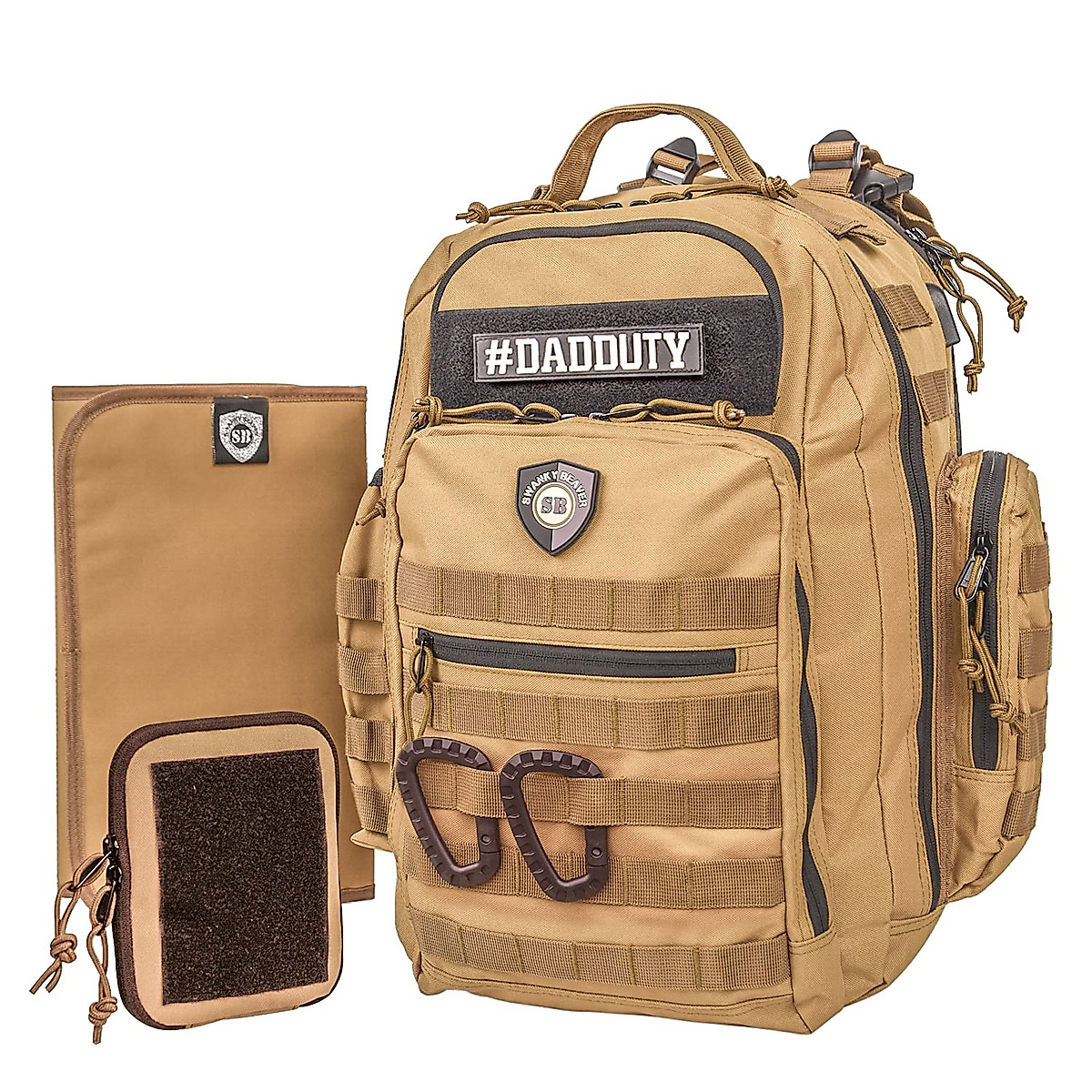 Baby Diaper Bag Backpack For Men Swanky Beaver Daddy bag Changing Mat Wipe Pouch