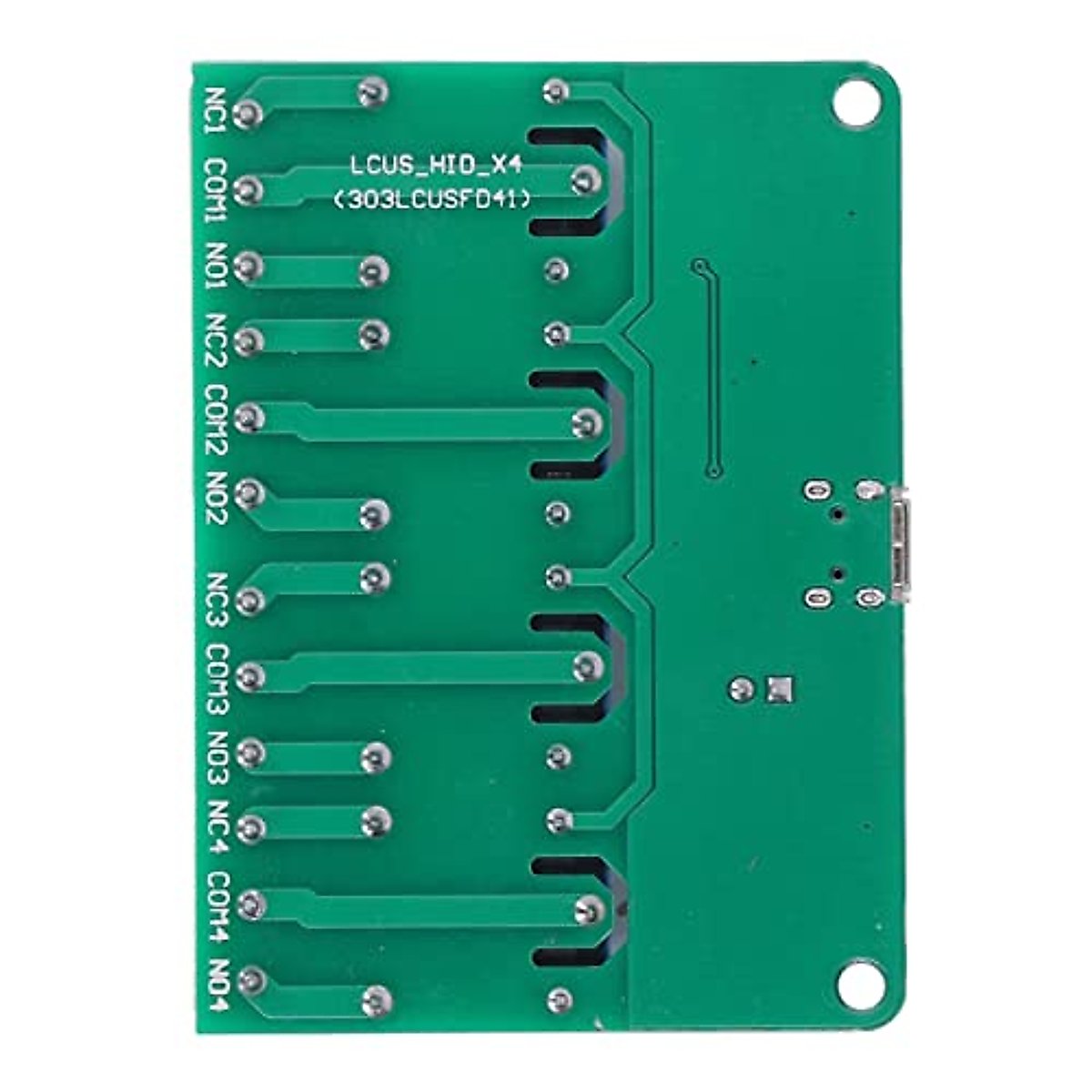 4 Channel Relay Module, Send Serial Commands PCB 10A 250VAC Overcurrent Protection USB Relay Expansion Board Drive Free Intelligent Control for PC