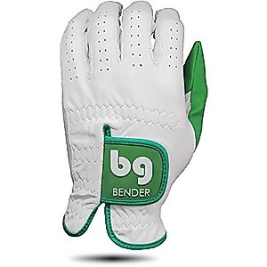 BG Bender Golf Glove | Wear On Left | (Green, Mens Medium)