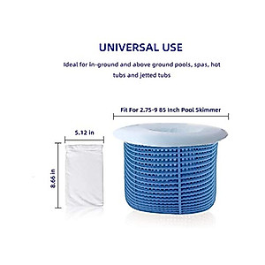 Bysameyee 30-Pack of Pool Skimmer Socks, Filter Pool & Spa Savers for Baskets Net and Skimmers to Protect Your Inground or Above Ground Pool, Skimmers Clean Debris and Leaves