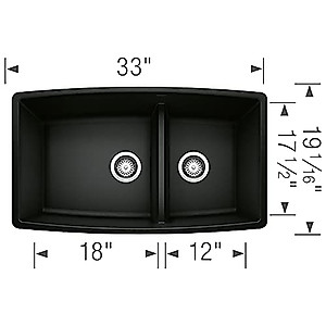 BLANCO Performa Kitchen Sink, Coal Black