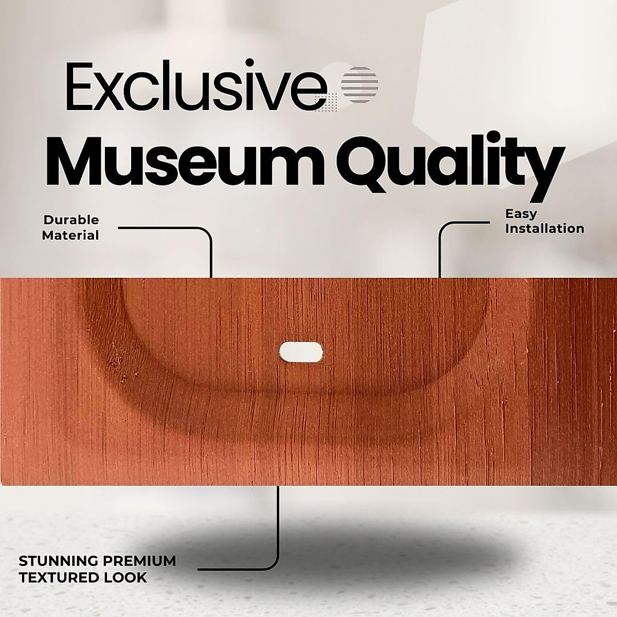 Rosewood Square Wall Plate for Ecobee Smart Thermostat Enhanced and Premium Cover Trim Backplate