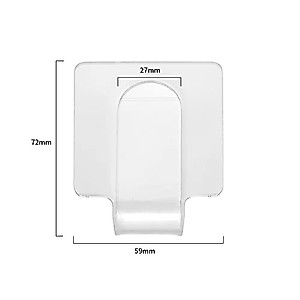 2Pcs Makeup Hand-held Palette Professional Clear Acrylic Makeup Mixing Tray Palette for Foundation Eyeshadow Powders Cosmetics Nail Art Manicure Palette