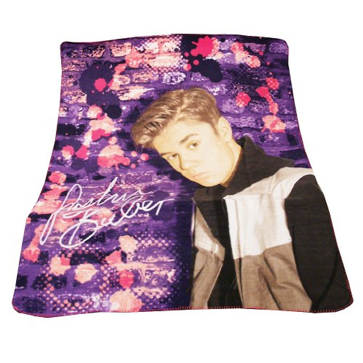 Justin Bieber Brix Design Fleece Throw Blanket