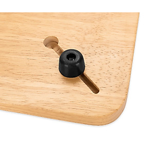 Camco RV Oak Accents Sink Cover, 13" x 15" | Adds Additional Counter and Cooking Space in Your Camper or RV Kitchen | Features an Oak Wood Finish with Adjustable Rubber Feet (43431)