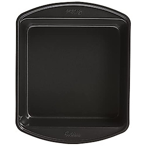 Wilton Perfect Results Premium Non-Stick Bakeware Square Cake Pan, Will Heat Evenly for Years of Quality Baking, 8-inches