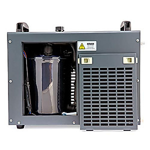 OMTech 6L Industrial Water Chiller 0.9hp 2.6gpm Water Cooling System CW-5200 Water Cooler for 60W 70W 80W 90W 100W 120W 130W 150W CO2 Laser Engraving & Cutting Machines, Cools 5200 BTU/Hour