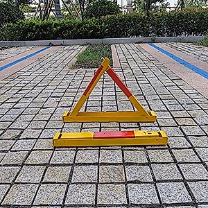 Triangular Folding Parking Barrier,Removable Parking Space Lock,Manual Parking Blocker for Lane Interception Parking