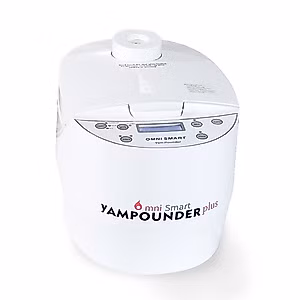 Omnismart Yampounder Plus, COOK AND POUND YAMPOUNDER Fufu Machine, 3L 700W Electric African Food Cooker to Make Pounded Yam, Poundoo Yam, Plantians, Cocoyams, Amala & Garri