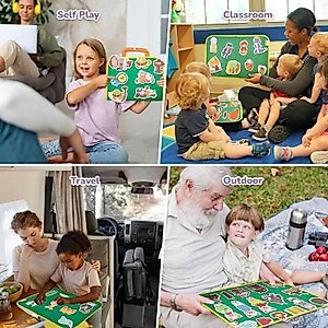 CHEFAN 12 Pack Felt/Flannel Board Story Pieces, PRECUT Felt Pieces for Preschool Toddlers, Three Little Pigs, Goldilocks and The Three Bears