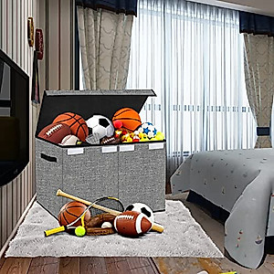 JAYSDAYLY Over the Door Hanging Organizer Storage with 5 Large Pockets 1 Pcak + 1 Pack Collapsible Large Toy Box Storage with Lid for Closet,Nursery,Playroom,Pantry