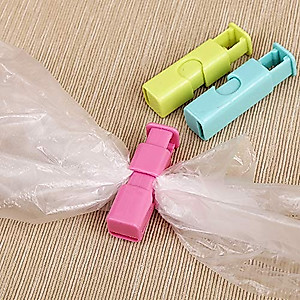 Cozihom Bread Bag Clips, Bagel Bag Clips, Slip Grip Easy Squeeze & Lock, 12 Pack