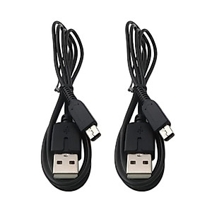Xspeedonline 2Pcs USB Power Charger Charging Cable for Nintendo 3DS DSi NDSI XL, Light and Compact for Easy Portaibility