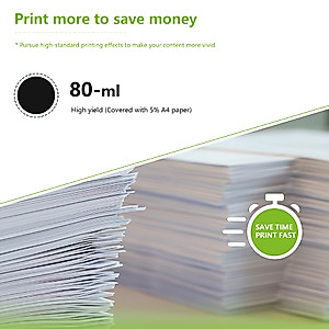 712XL Black Ink Cartridge 80-ml (2-Pack) - LOMENTI 712XLBK Ink Cartridge (3ED71A) Replacement for HP 712XL Ink Work with DesignJet T650 T630 T230 T210 Studio Plotter Printers