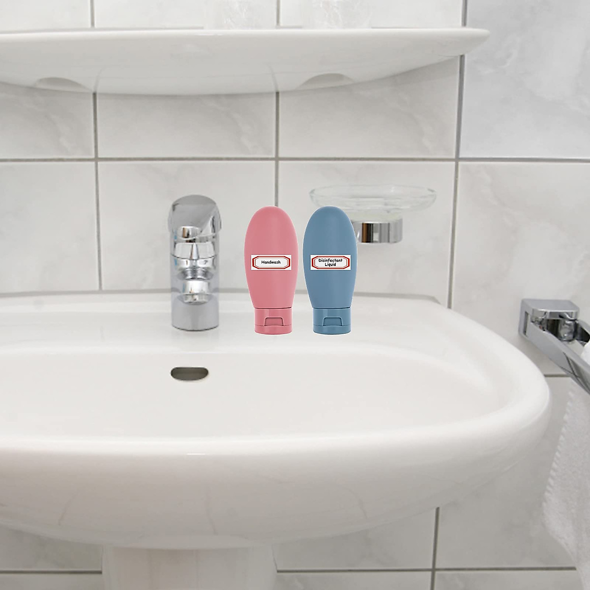 Sibba 3Pcs Travel Bottles, Leak Proof Travel Size container for Toiletries, Squeezable Travel Accessories for Shampoo Conditioner Lotion Body Wash