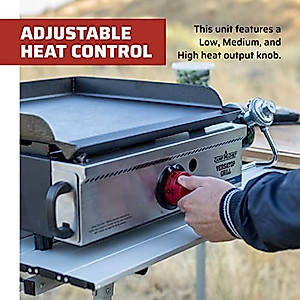 Camp Chef Versatop Portable Flat Top Grill 250 and Griddle (FTG250) - Compatible with Camp Chef 14" Accessories