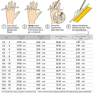 JINAO 925 Sterling Silver Moissanite Ring 1Carat 6.5mm (D) Colorless Diamond Engagement Eternity Bands Ring Micro pave double-row cubic zirconia Moissanite Ring for Women Wedding Engagement Rings（Glossy Gold, 5）