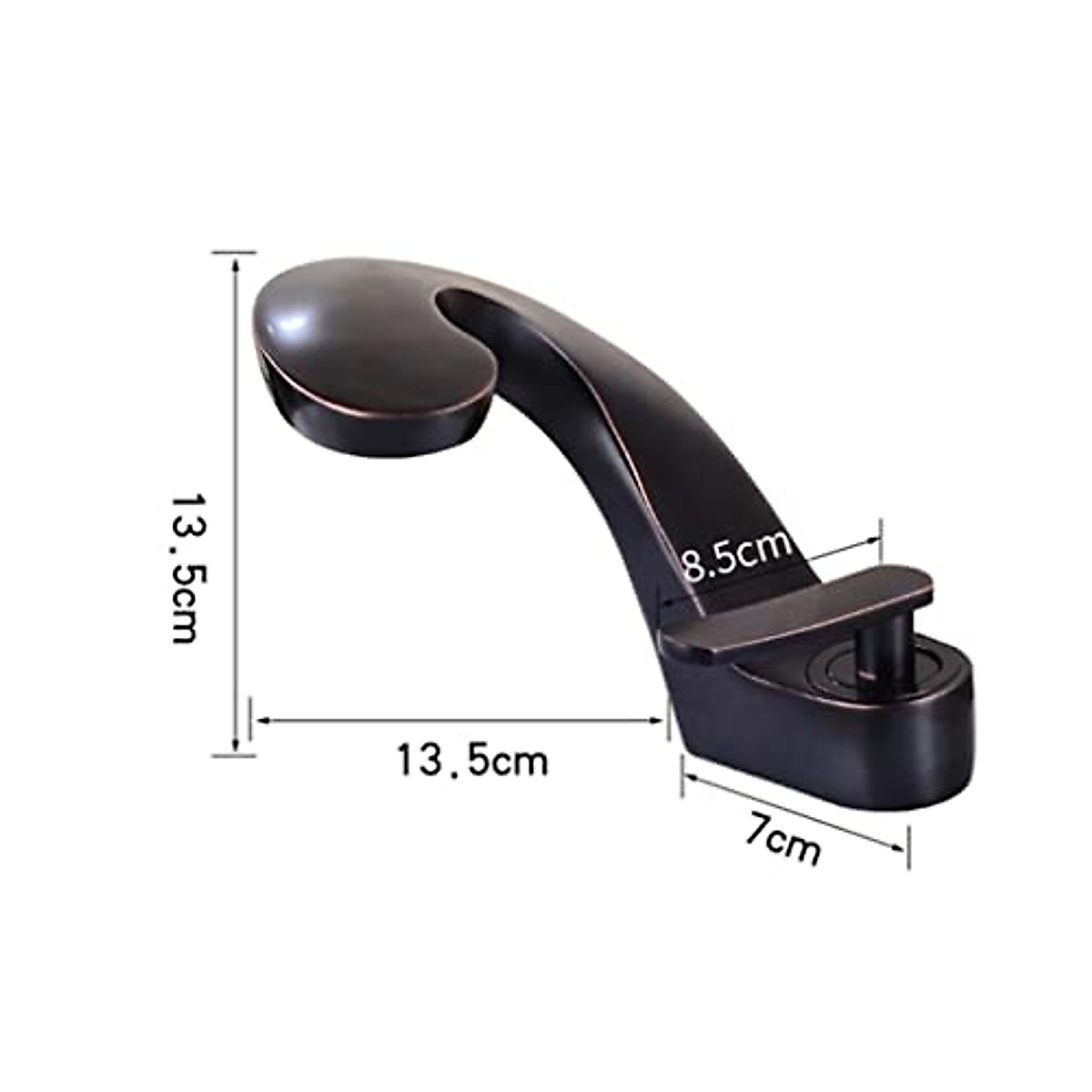 -Faucets,Basin Mixer Tap Basin Faucet, Chrome Brass New Bathroom Basin s Type Faucet, Deck Mounted Cold Hot Water Sink Mixer Taps for Bathroom Kitchen/Chrome/Hose Size 38