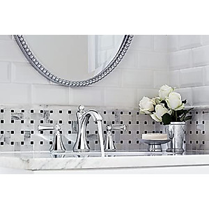 Moen Wynford Chrome Two-Handle Widespread High-Arc Bathroom Faucet, Valve Sold Separately, T4520