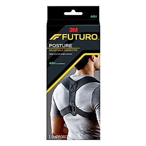 FUTURO Posture Corrector, Fits Men and Women, Helps Promote Better Posture, Back Support, Doctor Developed, Adjustable