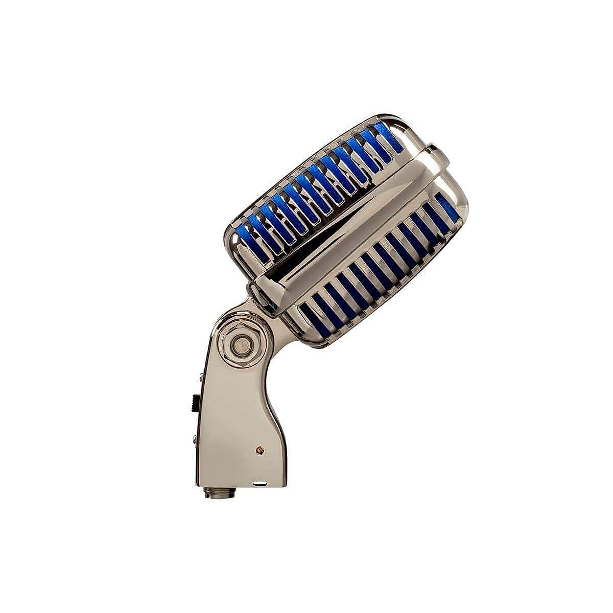 Monoprice Memphis Blue Classic Dynamic Microphone - Unidirectional, Retro-Style with Pop-Free On/Off Switch and Protective Case - Stage Right Series