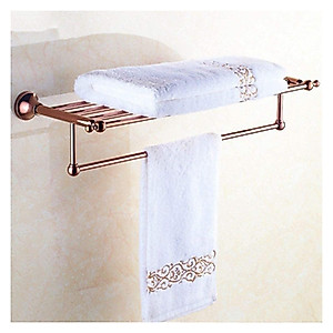 ALDEPO Towel Rail Towel Rail Bath Towel Rack with Hooks Wall Mounted Towel Holder Towel Bar Rail for Kitchen Bathroom Toilet Hotel