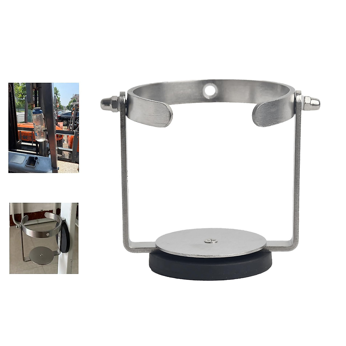 Universal Multidirectional Magnetic Cup Holder, Suitable for Placing All Kinds of Cups on Tractor, Lawnmower and Forklift, Horizontal Mounting Magnetic, Side Mounted Magnetic (1 Pack)