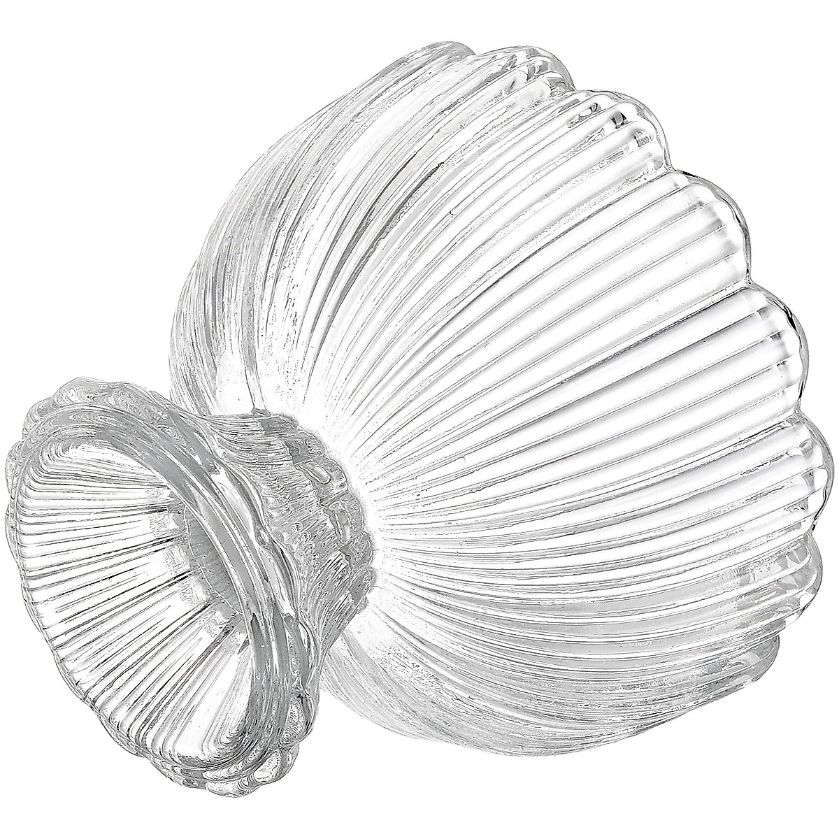 ZEAYEA Set of 6 Glass Dessert Bowls, 5.6 oz Clear Glass Ice Cream Sundae Cups, Small Footed Trifle Cups for Salad, Fruit, Parfait, Cocktail, Snack, Nuts